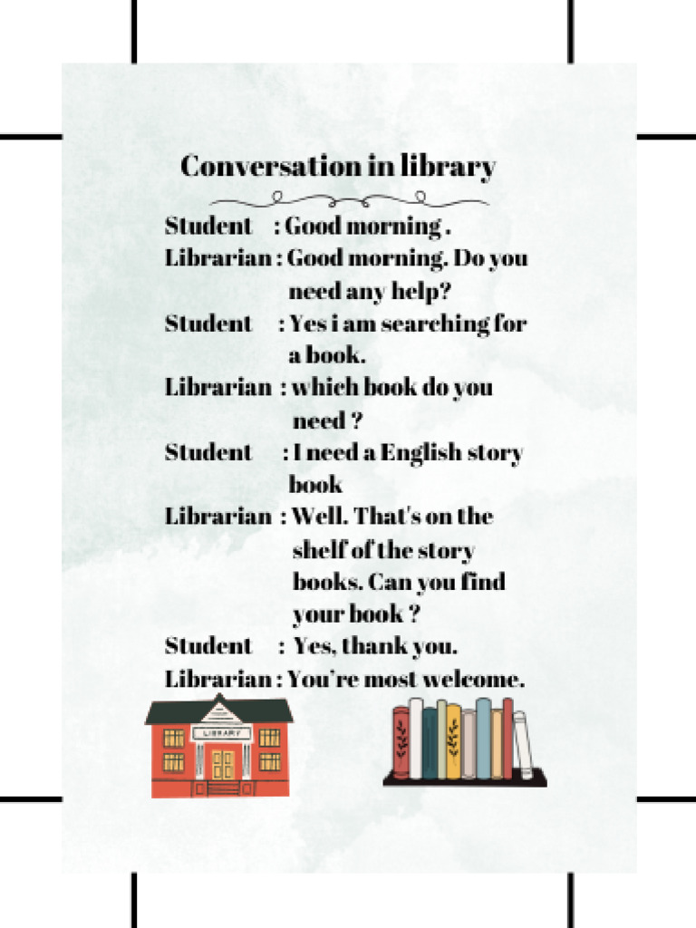Conversation in Library | PDF