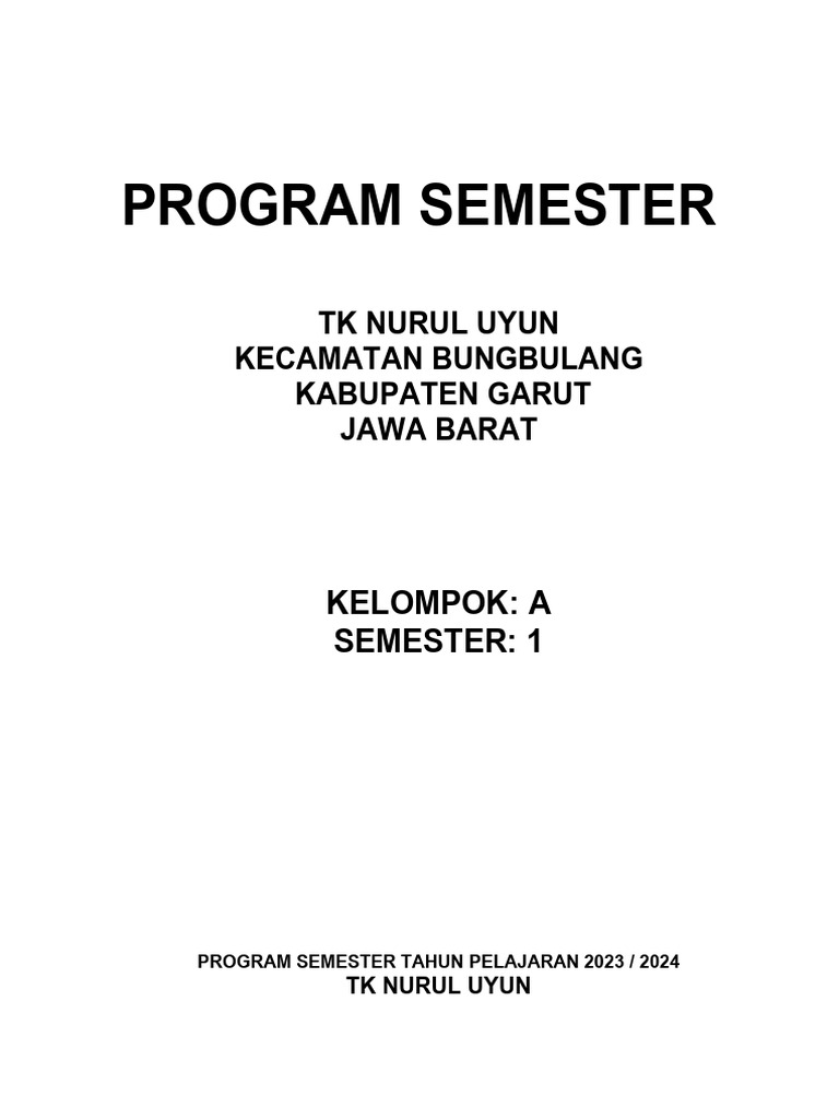 PROSEM 1 Kelompok A | PDF