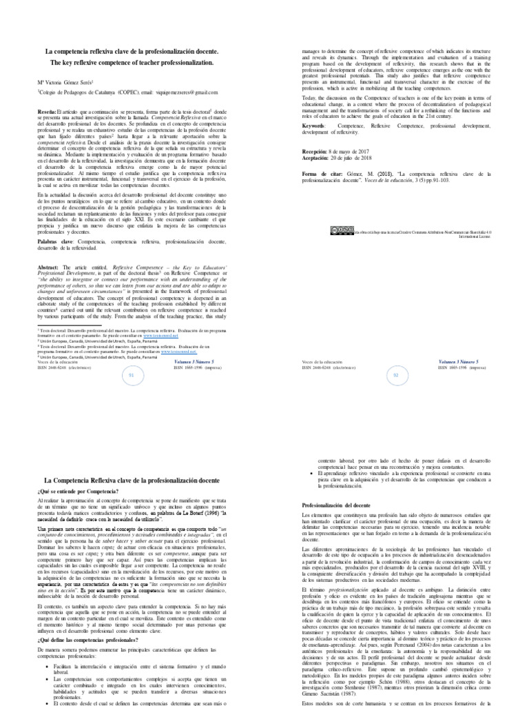 4 Tema Dialnet-LaCompetenciaReflexivaClaveDeLaProfesionalizacionD-6475495 Tema 4 | PDF ...