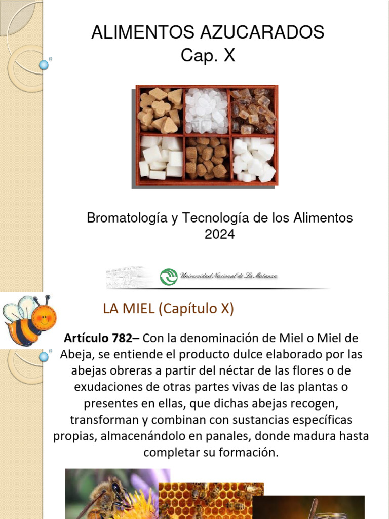 Alimentos Azucarados Técnicas y Manejo de Los Alimentos | PDF | Miel ...