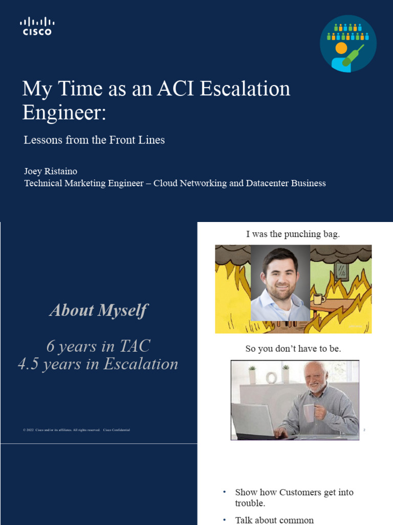 DC TAC Time My Time As An Escalation Engineer Lessons From The Front ...