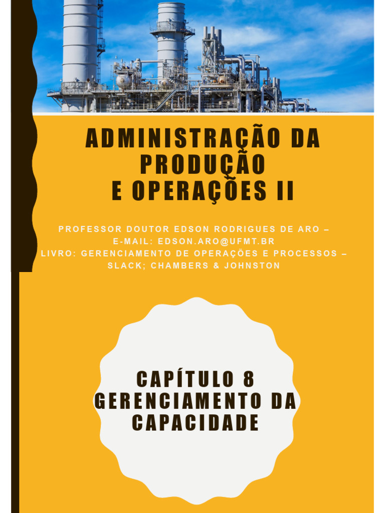 Aula - Gerenciamento - Da - Capacidade | PDF | Tempo | Demanda