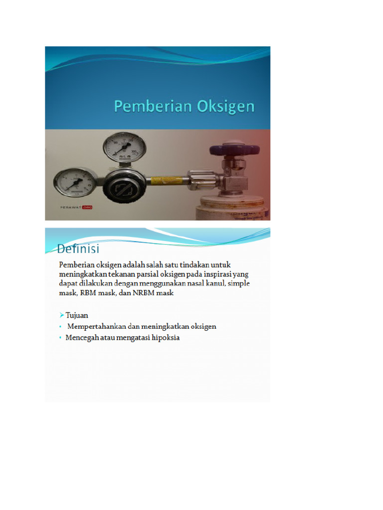 Documen pemasangan oksigen | PDF