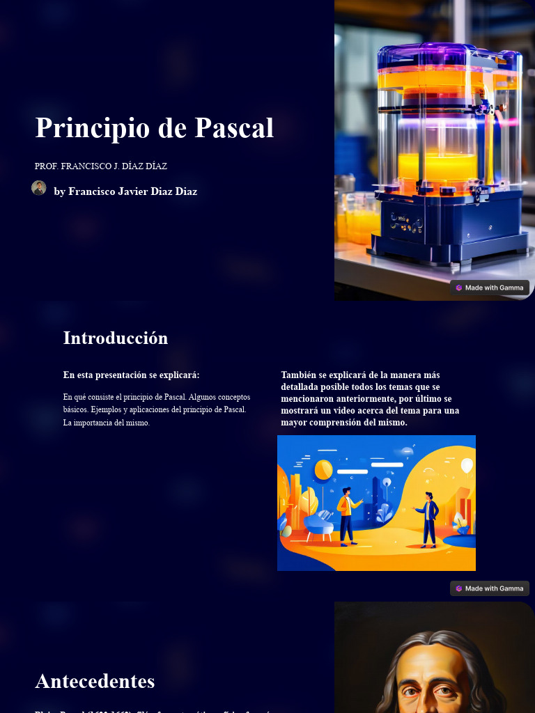 Principio de Pascal | Descargar gratis PDF | Presión | Mecánica de fluidos