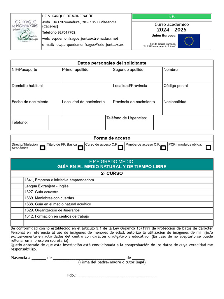 Grado Medio 2 | PDF | Documento de identidad | Privacidad