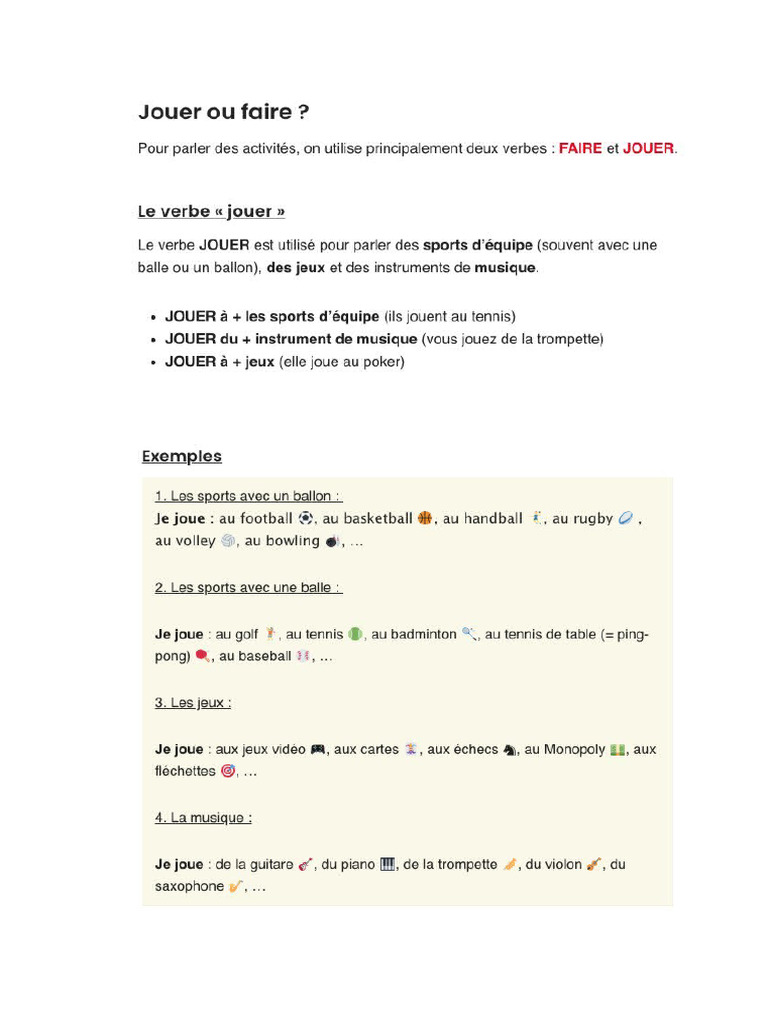 Jouer ou faire? | PDF