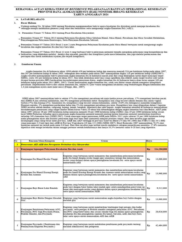 RUK KIA KB Dan GIZI 2024 | PDF | Ilmu Sosial | Kesehatan Holistik