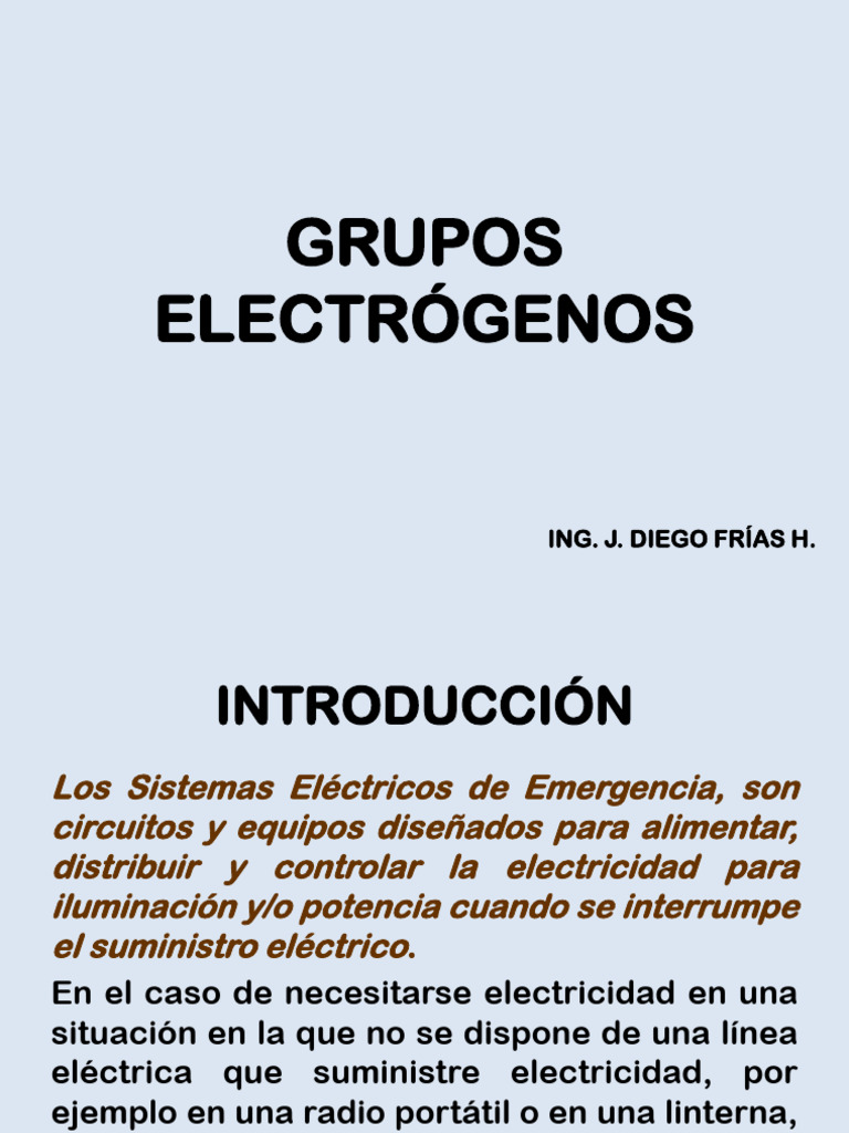 Grupos Electrógenos Rev 02 2022 | PDF | Ingenieria Eléctrica ...