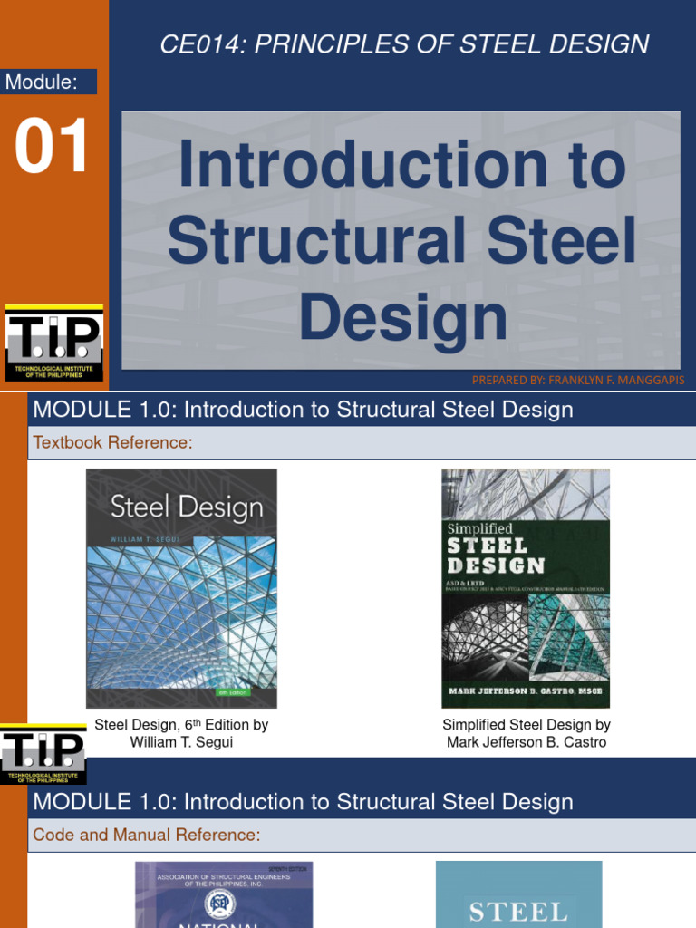 CE014 Module 1.0 Introduction To Structural Steel Design | PDF ...