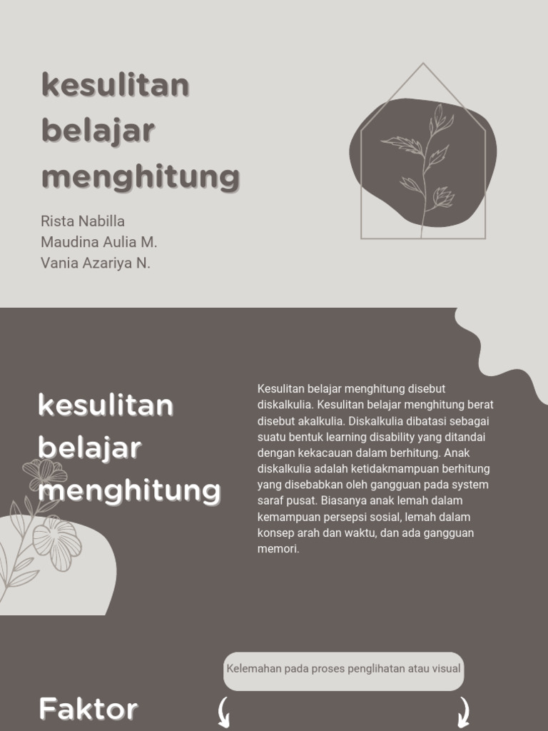 ppt diskalkulia | PDF