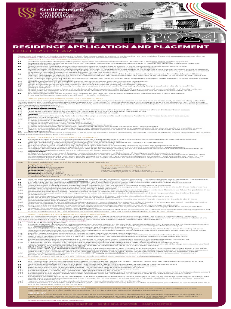 What Prospective Students Should Know About Residence Application and ...