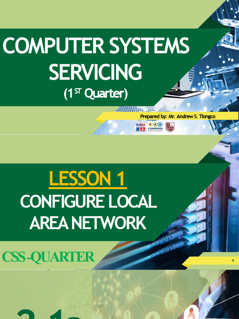 2q Lesson 11 12 Css Midterm Configure Lan A Pdf Computer Network Modem