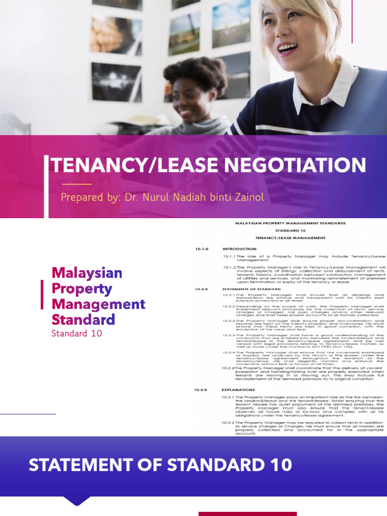 Topic 5 - 2 Lease Negotiation NEW | PDF | Leasehold Estate | Lease