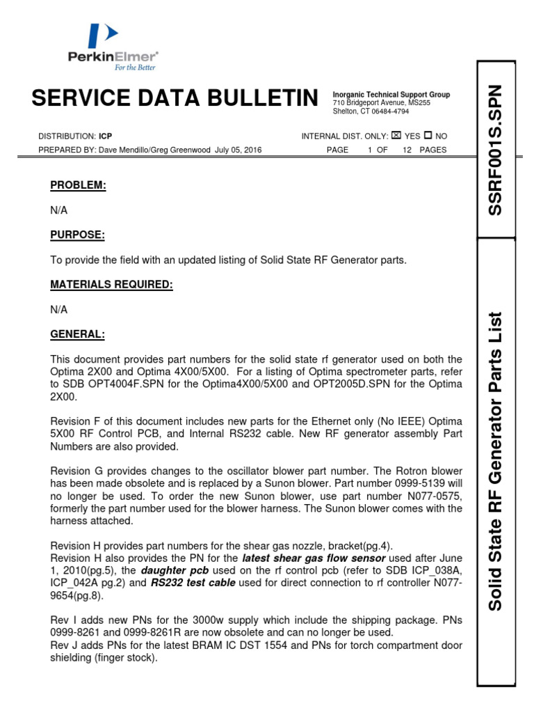 Solid State RF Generator Parts List | Download Free PDF | Mechanical ...