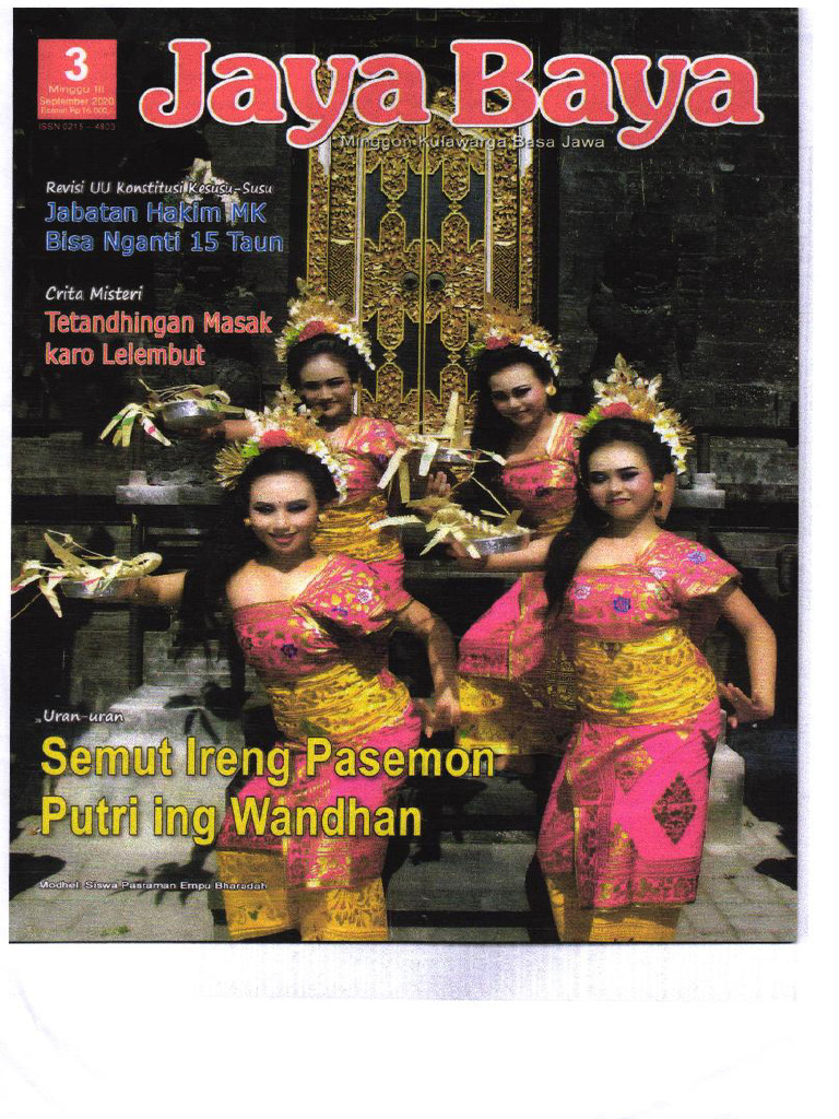 Majalah Jaya Baya September 2020 Opt | PDF