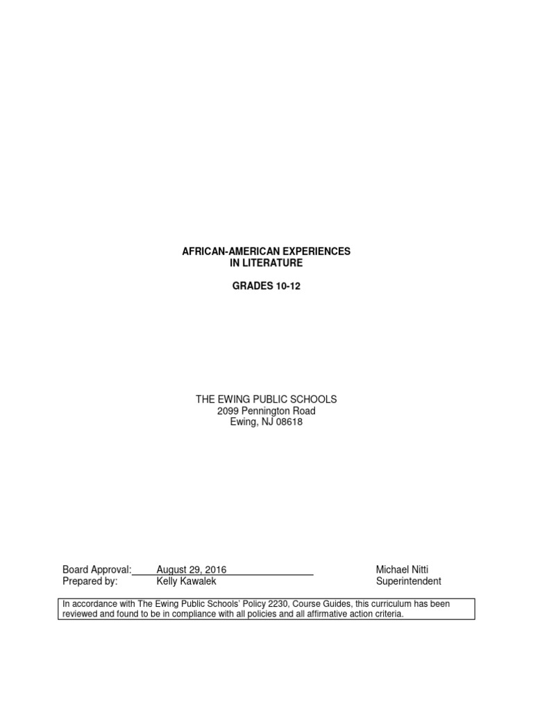 PDF - AA Experiences in Literature G10-12 | PDF | Harlem Renaissance ...