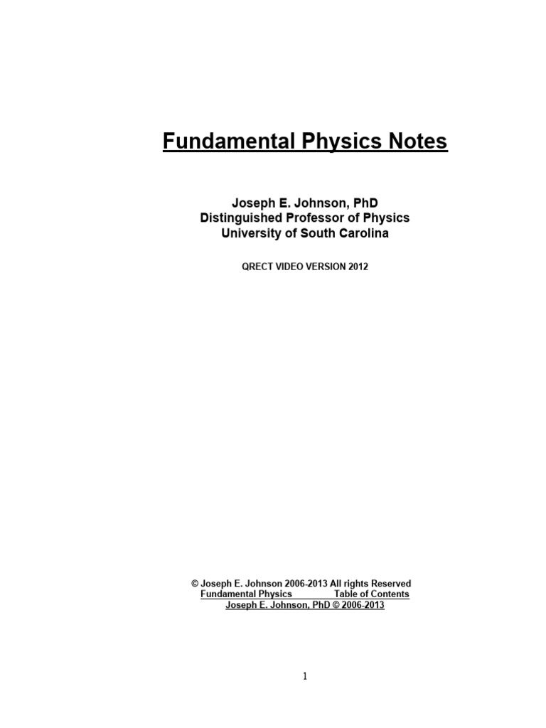 Physics Notes-Qrect Format-Video Version-2014 | PDF | Force | Acceleration