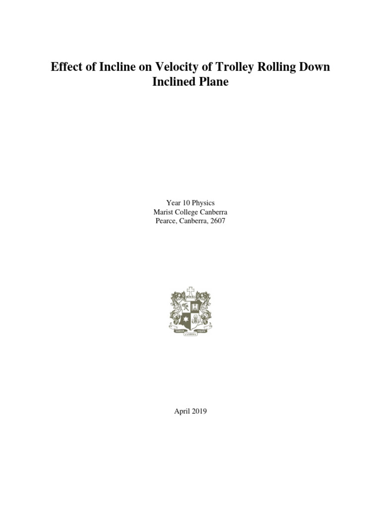 Y10 Investigation Report Exemplar A Grade | PDF | Force | Friction