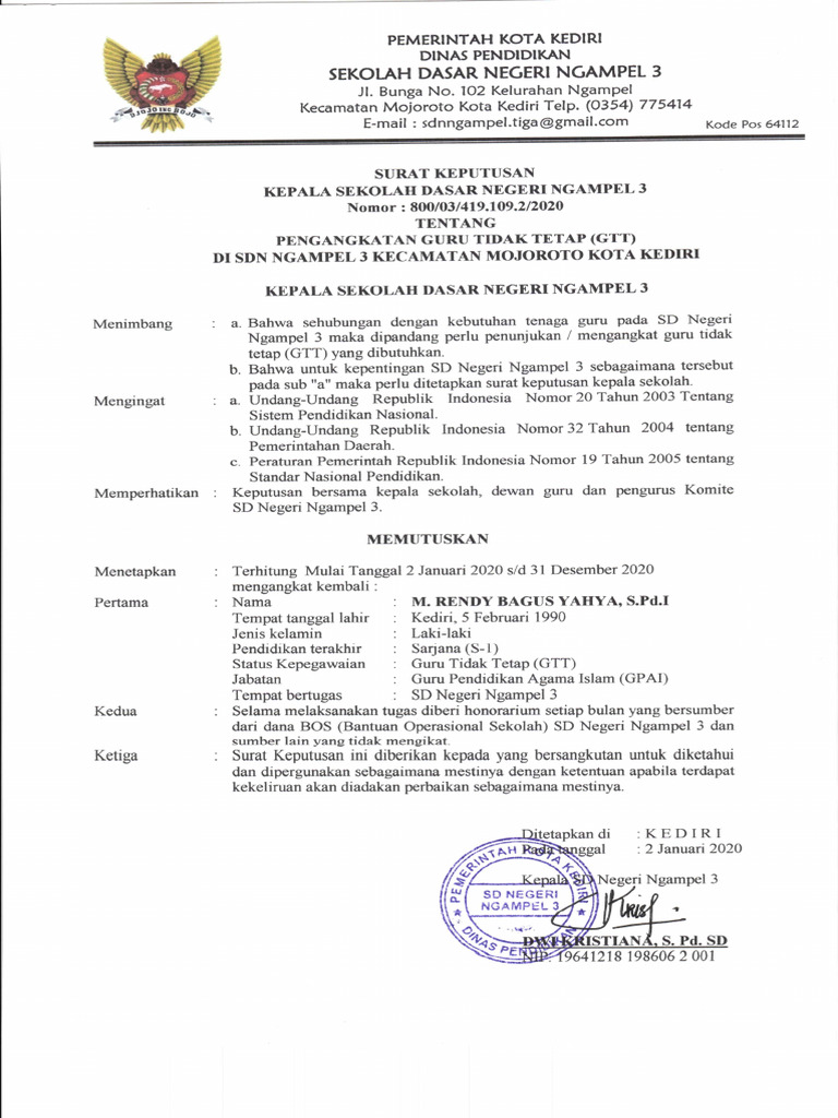 SK M Rendy Bagus Yahya 202020220927 12291026 | PDF