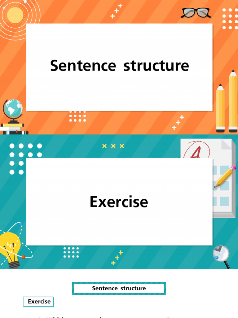 Sentence Structure x.6 | PDF