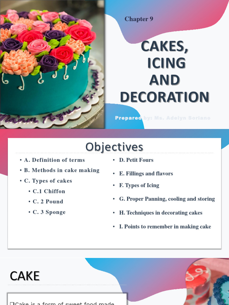 Chapter 9 Cakes | PDF | Cakes | Foods