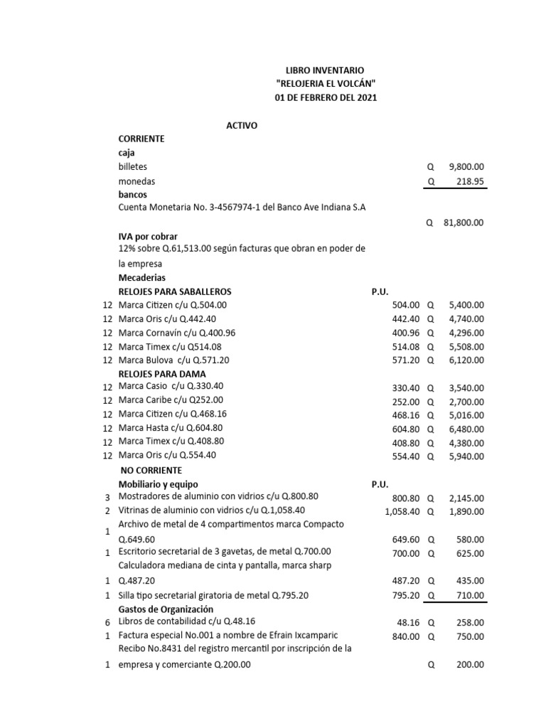 Ejercicio 6 COMPLETO | PDF | Impuesto al valor agregado | Bancos