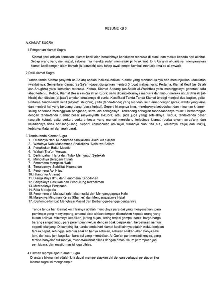 Resume KB 3 Modul 5 | PDF