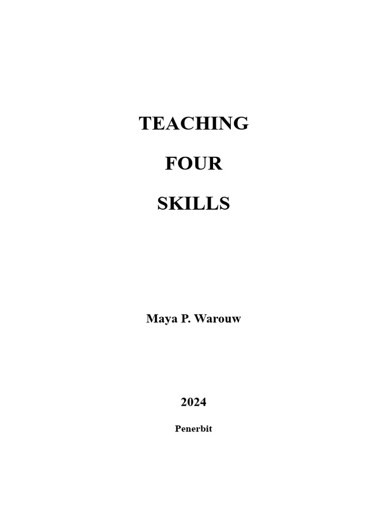 Revisi Terbaru Buku Teaching Four Skills Mei 2024 2 Pdf Lesson Plan