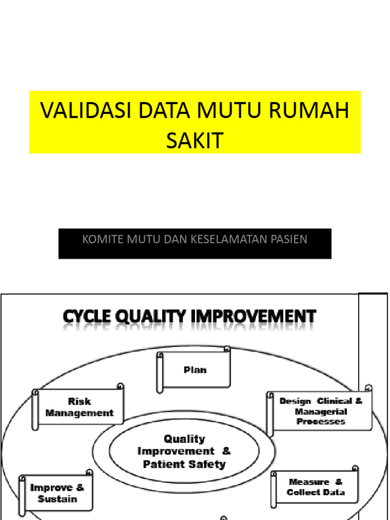 VALIDASI DATA MUTU RUMAH SAKIT Edit 23 | PDF