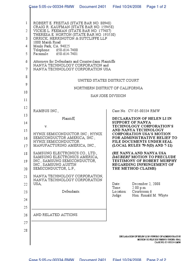 Daubert Motion To Preclude | PDF | Daubert Standard | Testimony