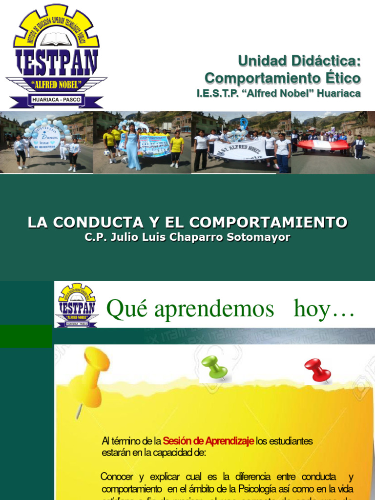Clases Conducta y Comportamiento | PDF | Comportamiento | Etología