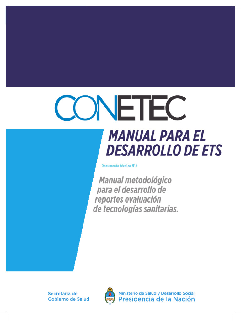 4 Manual Ets Conetec | PDF | Evaluación | Especialidades Medicas