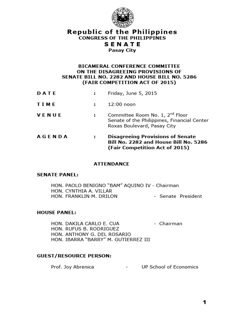 Bicam Day 3 copy | PDF | United States Senate | United States House Of ... Bicam Day 3 copy | PDF | United States Senate | United States House Of ...