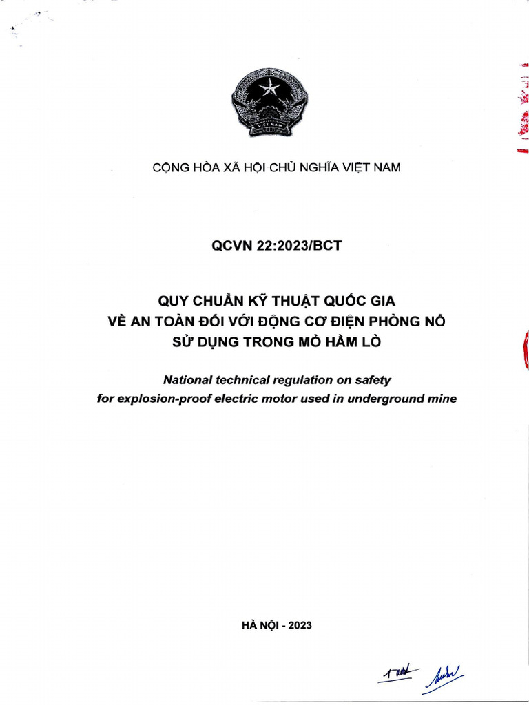 Quy chuẩn Việt Nam-QCVN 22 - 2023-BCT | PDF