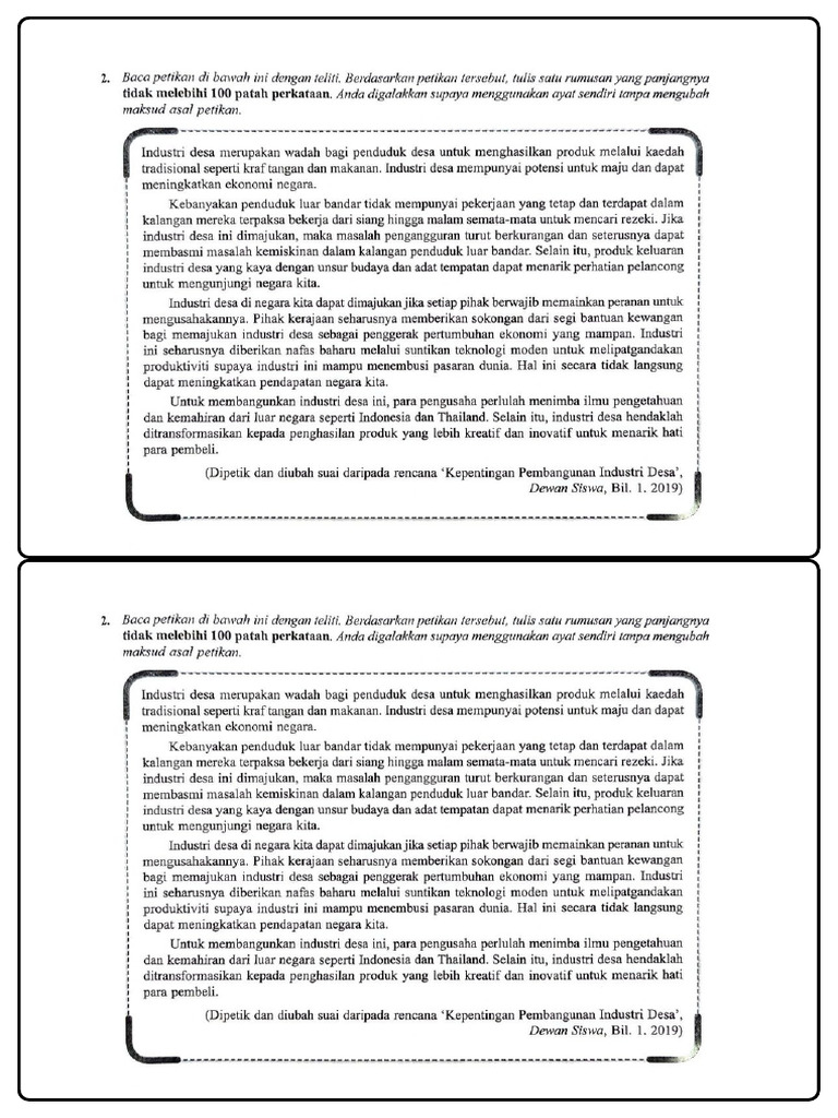 Rumusan Kepentingan Pembangunan Industri Desa | PDF