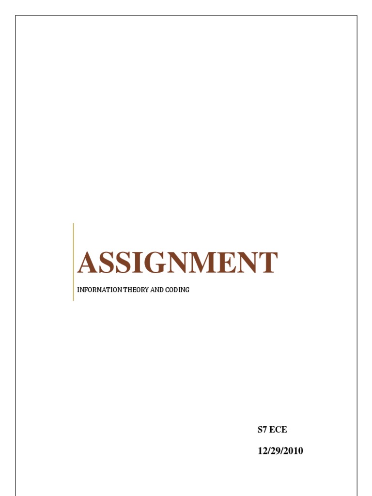 Information Theory and Coding | PDF | Naming Conventions | Mathematical Objects