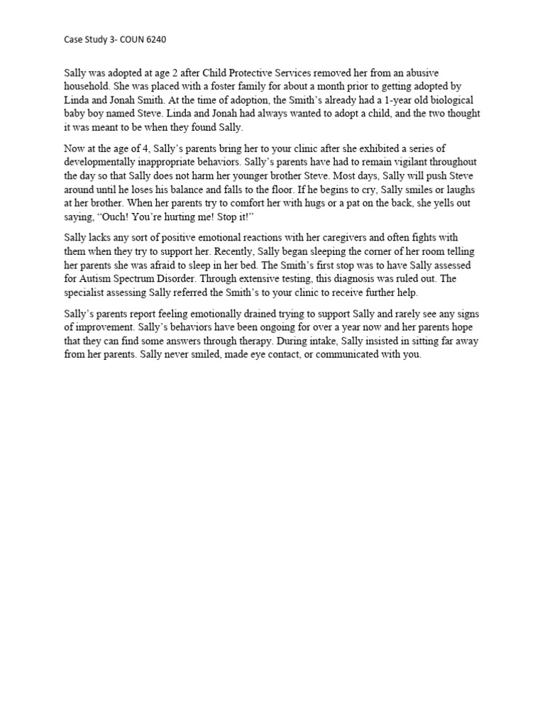 Sally Case Study | PDF
