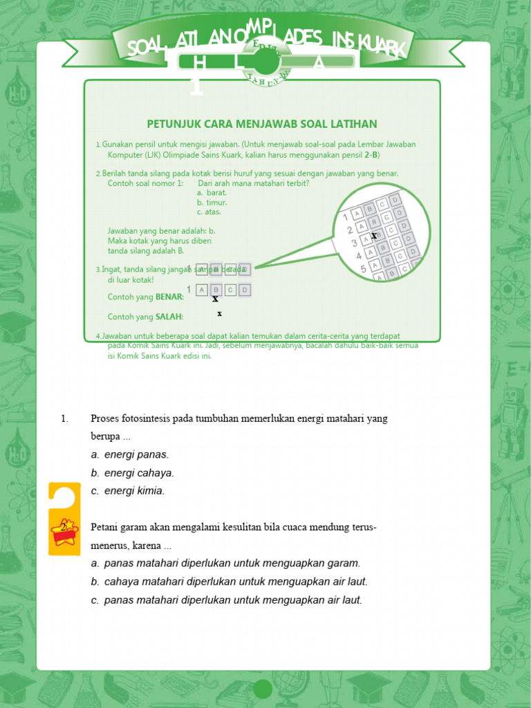 Soal Latihan Olimpiade Sains Kuark | PDF