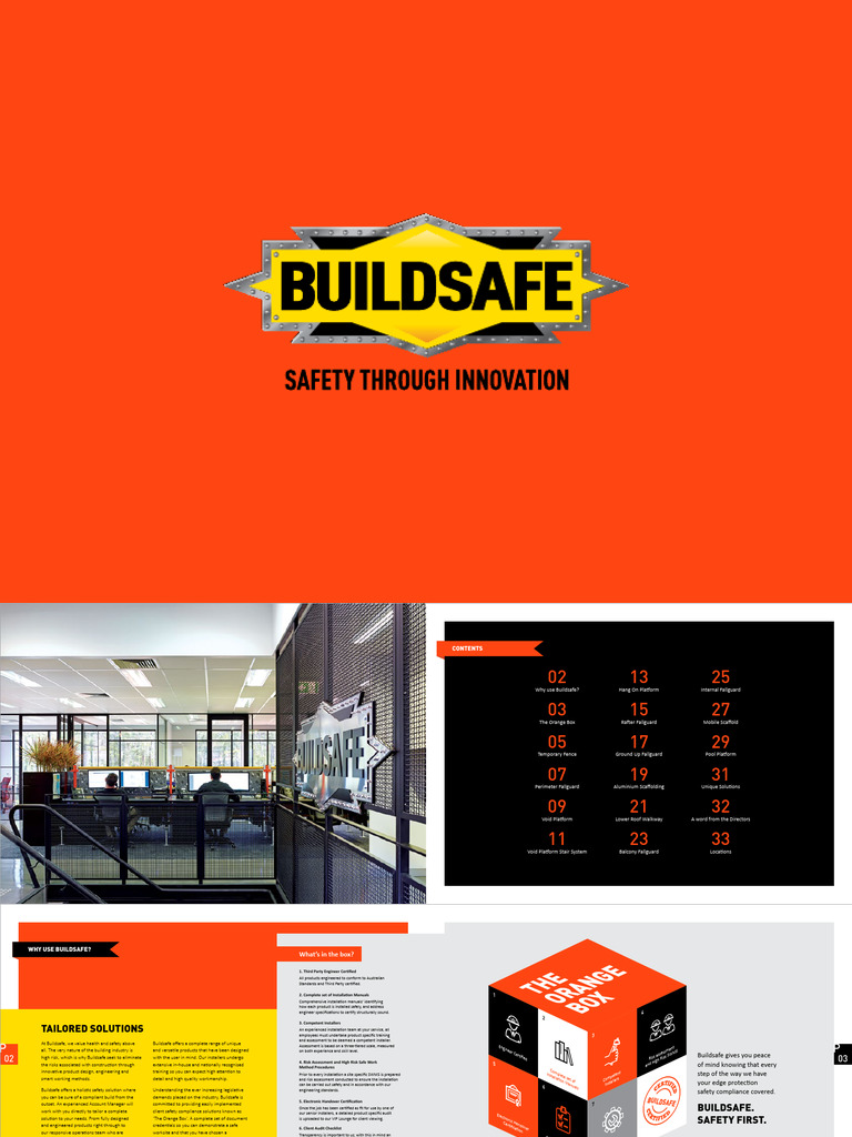 Buildsafe-Brochure | PDF | Roof | Scaffolding
