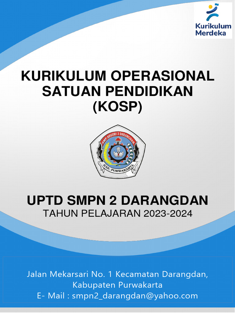 KOSP SMPN 2 Darangdan Tahun 2023 | PDF