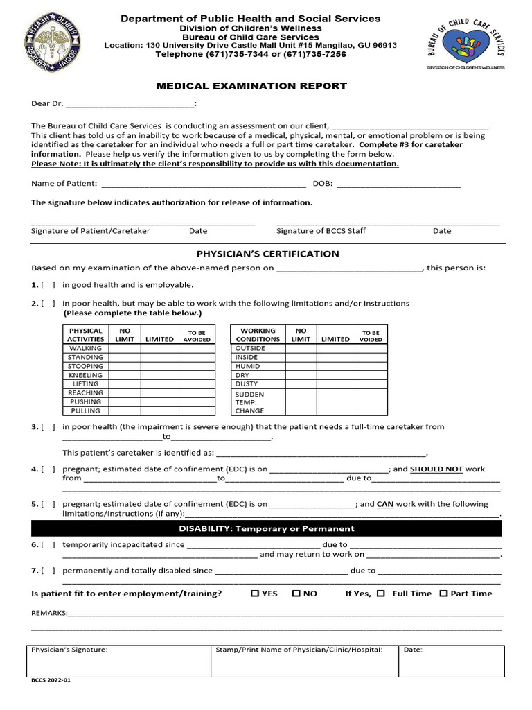 Medical Consent Form 1 | PDF | Caregiver | Patient