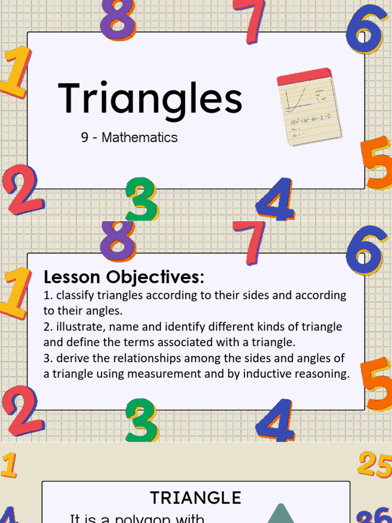 Triangles | PDF | Triangle | Perpendicular