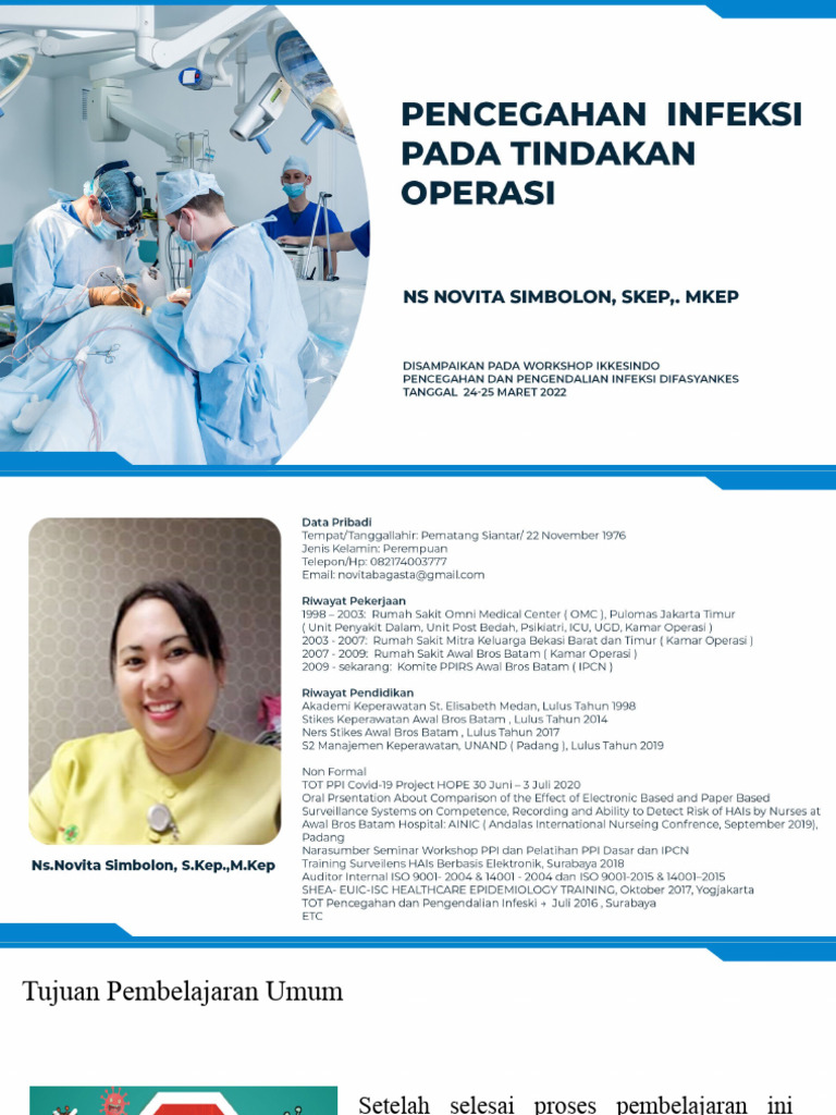 PPI Tindakan Operasi, (IDO) Novita Simbolon | PDF