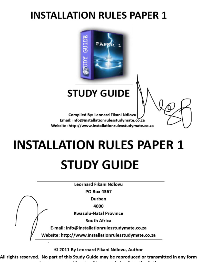 Paper 1 STUDY GUIDE | PDF | Mains Electricity | Electrical Wiring