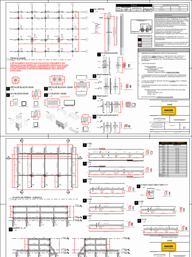Proj Est Chalé - Completo | PDF