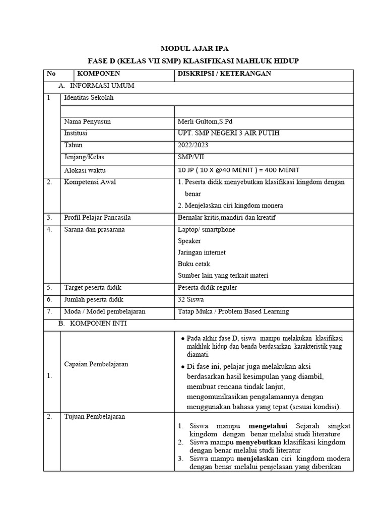 MODUL AJAR BAB 5 Masih Fix Di Penutup Pertemuan 5 Coy | PDF