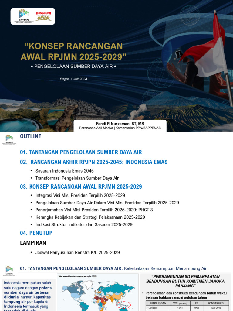 Konsep Rancangan Awal RPJMN 2025-2029 - 240701 | PDF