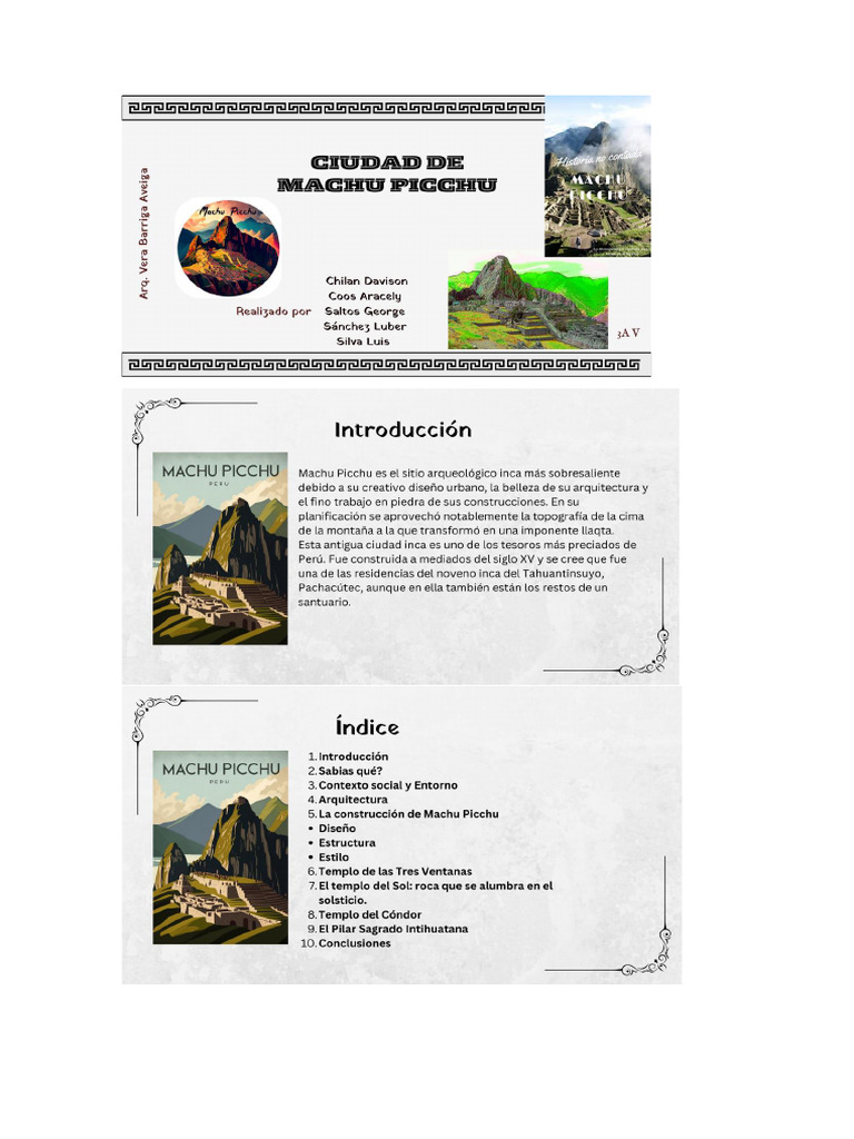 Machu Picchu | PDF