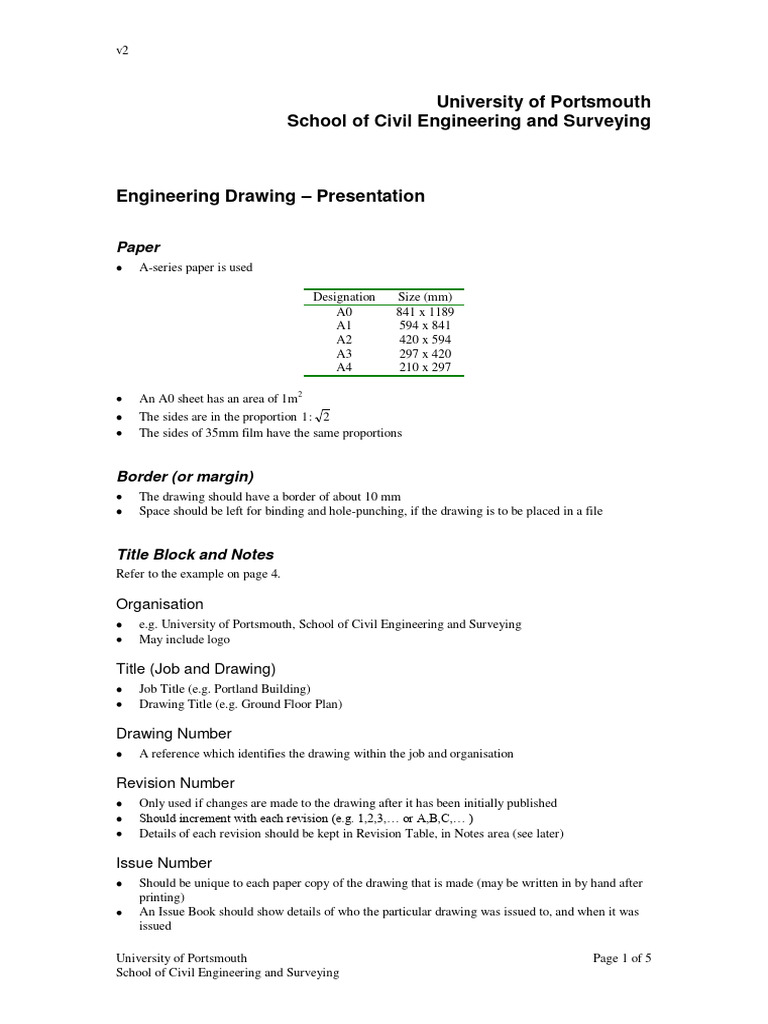 Engineering Drawing v2 | PDF