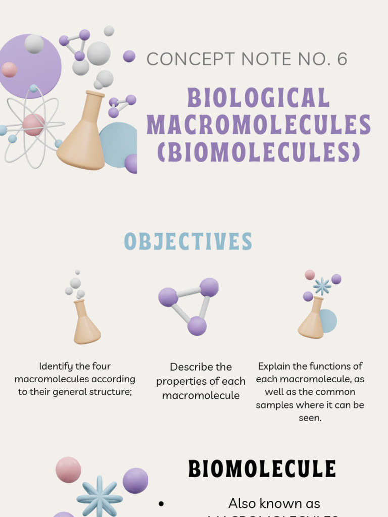 Macromolecules for Biology Students | PDF | Carbohydrates | Biomolecules